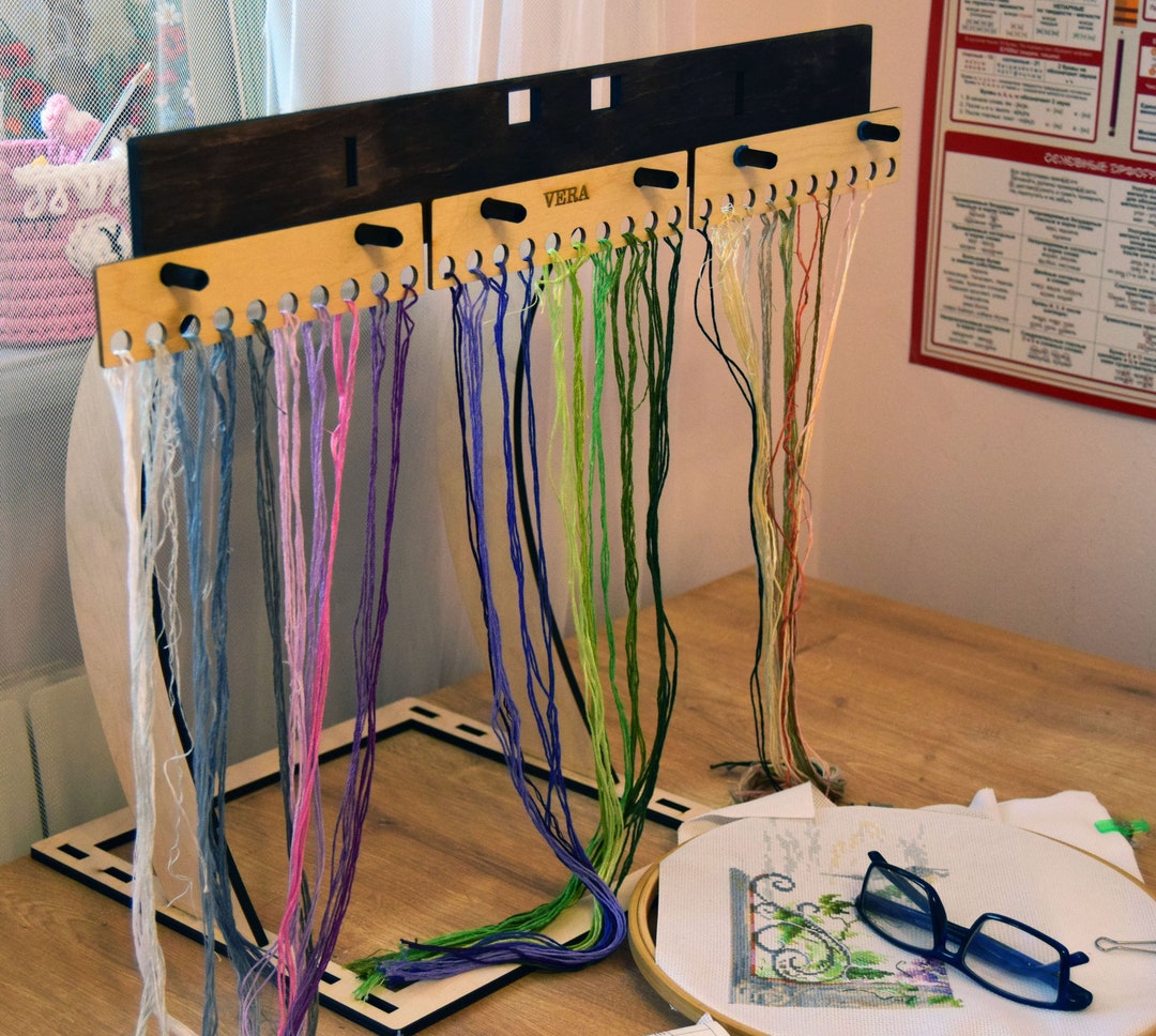 Cross Stitch Stand Floss Organizer Embroidery Organise Thread Holder ...