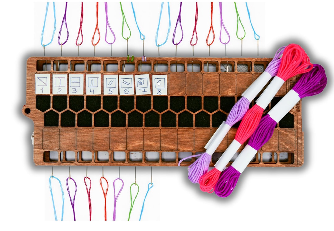 Cross Stitch Floss Organizer 60 Colors Thread Storage Embroidery Tool ...