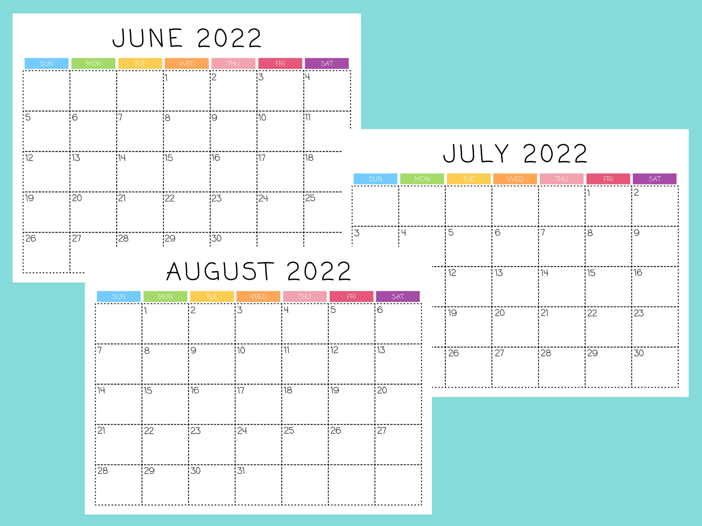 Summer Planner 2022 Printable Instant Download Weekly Schedule Chore ...