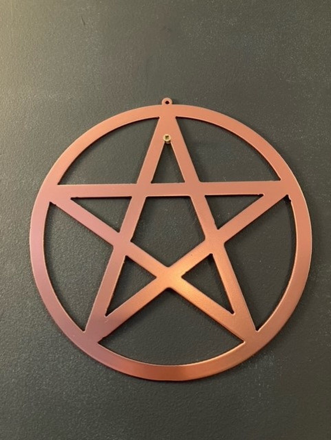 Déco murale en métal Pentacle Pentagram Wicca Star - Etsy France