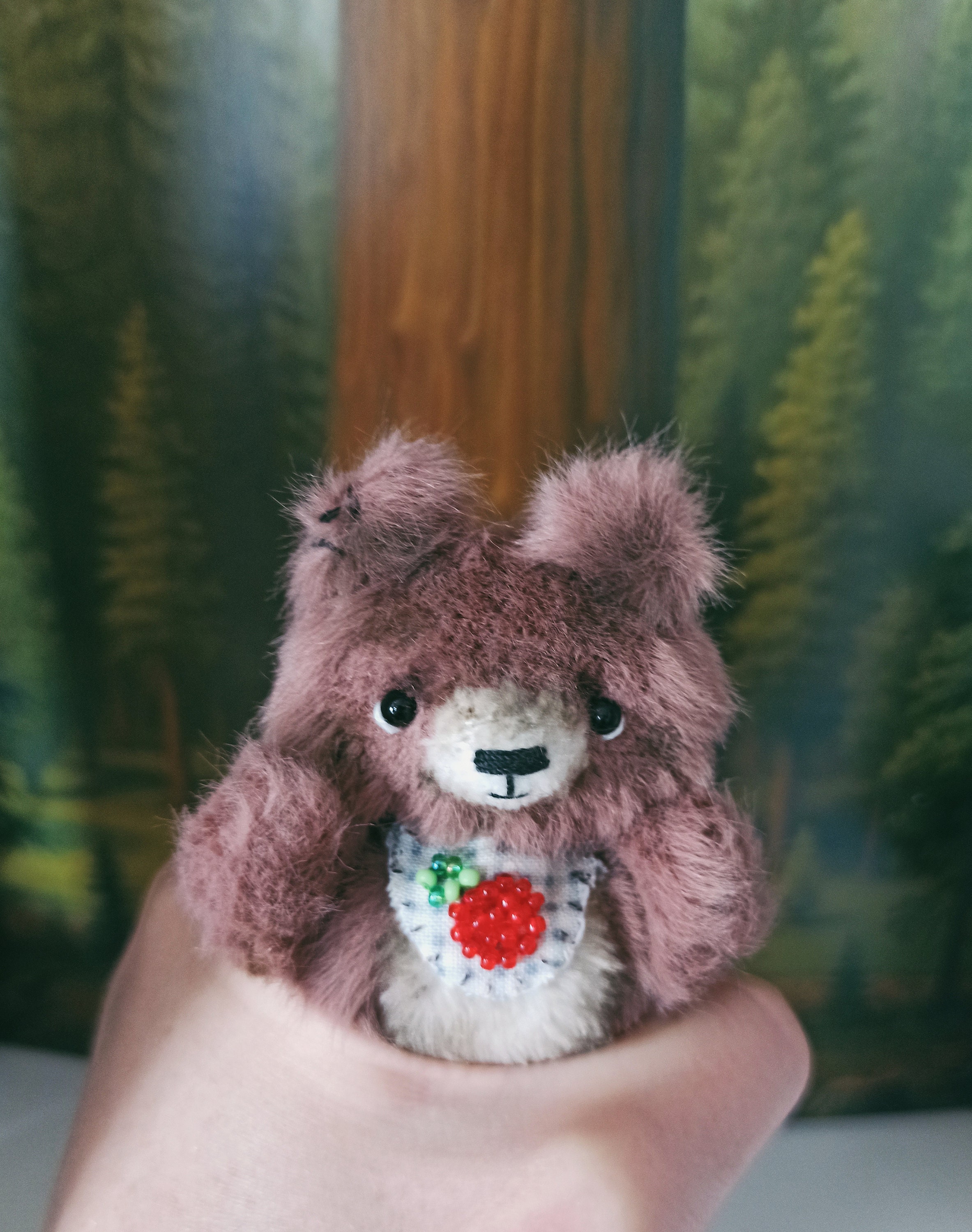 Mini Cute Teddy Bear, Plush Miniature Teddy Bear Doll, Stuffed Mini ...