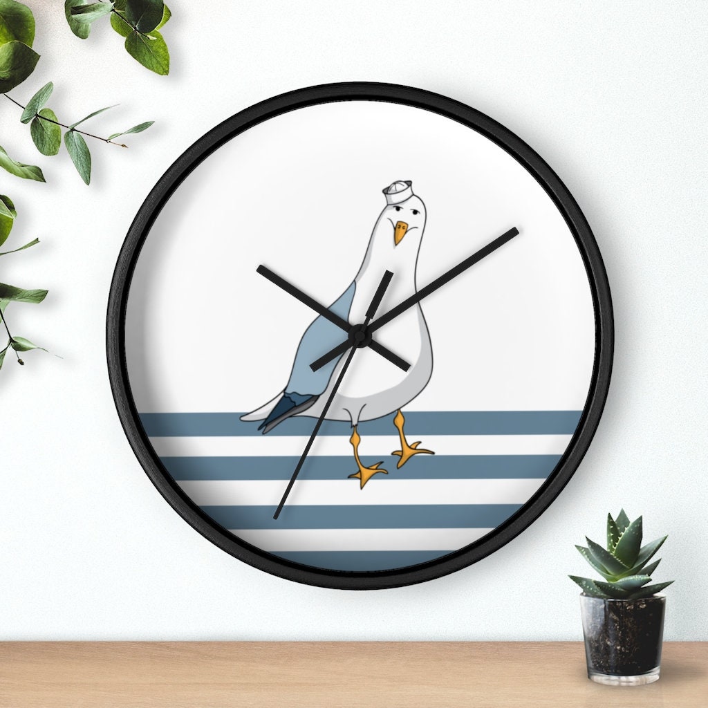 Happy Seagull Wall Clock Quiet Decorative Wall Clock 10 Wall Clock for ...