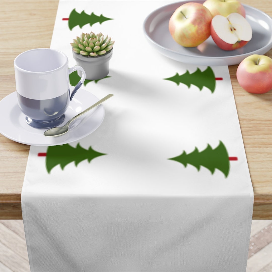 Christmas Table Runner Christmas Tree Farmhouse Christmas Decor ...