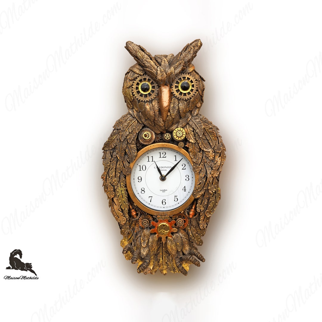 Steampunk Clock Large Wall Clock Steampunk Wall Clock - Etsy