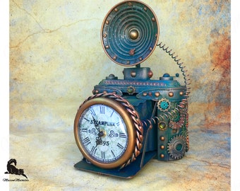 Steampunk Desk Clock - Etsy UK