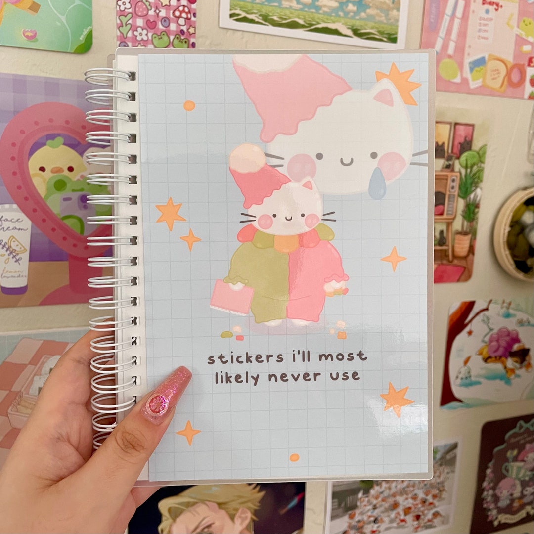 Clown Cat 5x7 In. Reusable Sticker Book stickers I'll Most Likely Never ...