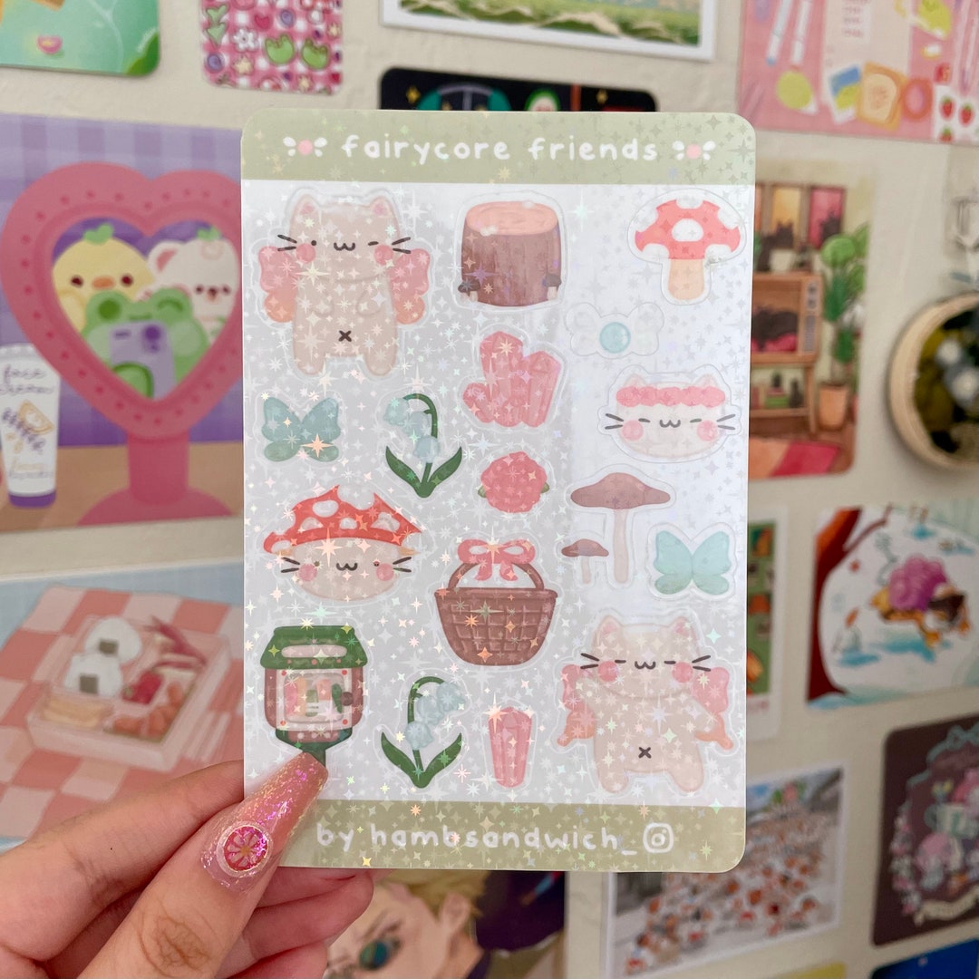 Fairycore Friends Cottagecore Bullet Journal Planner Waterproof Sparkly ...