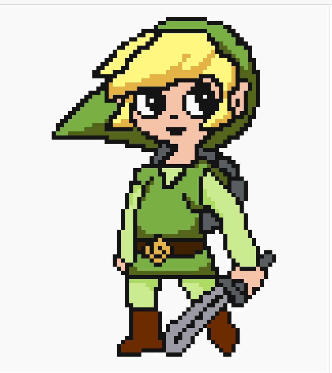 Link Cross Stitch Pattern - Etsy