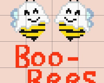 Boo Bees Cross Stitch Pattern Gothic Style With Bees - Etsy