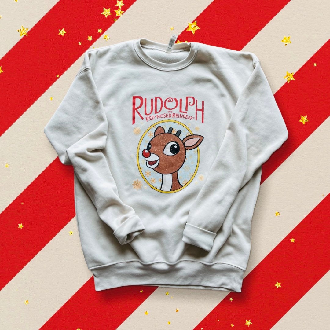 Rudolph the Red Nosed Reindeer Christmas Sweatshirt, Rudolph Christmas ...