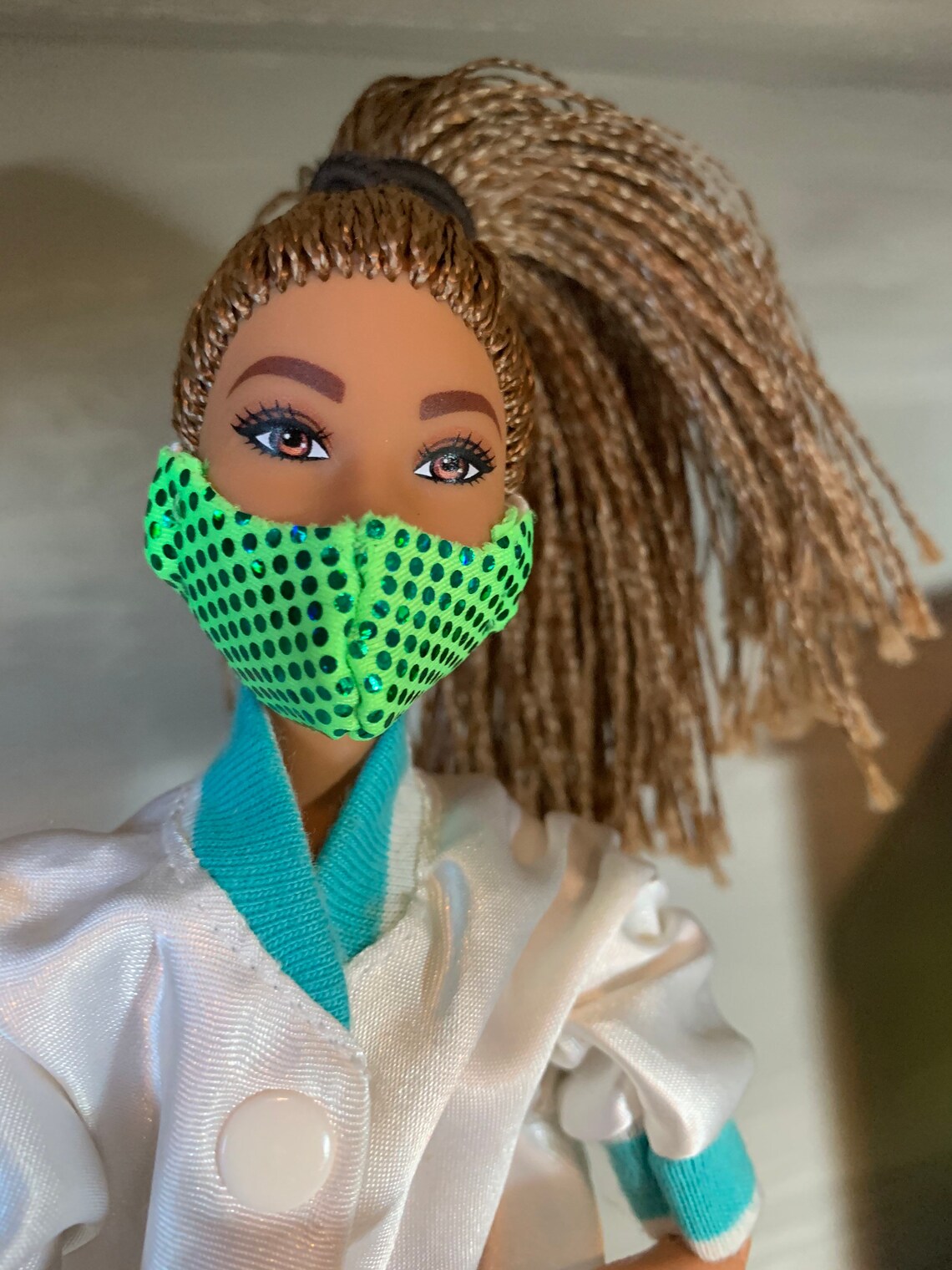 Barbie Doll face mask green face mask for Barbie fashionista | Etsy