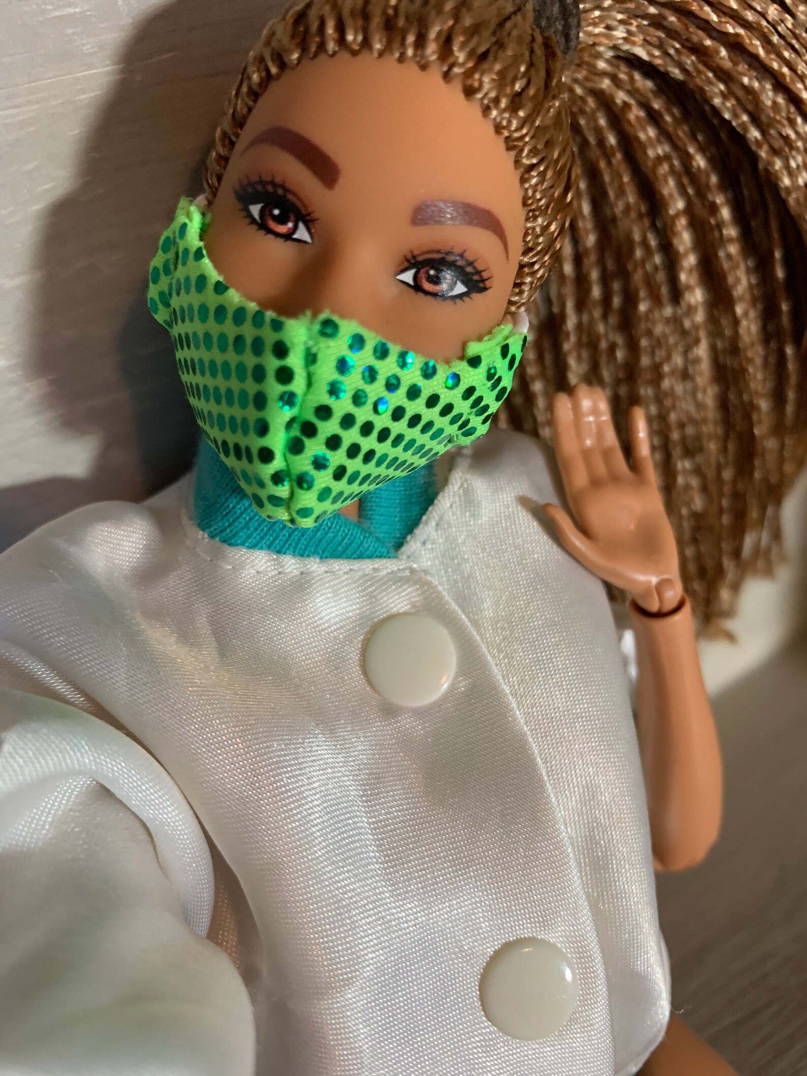 Barbie Doll Face Mask Green Face Mask for Barbie Fashionista | Etsy