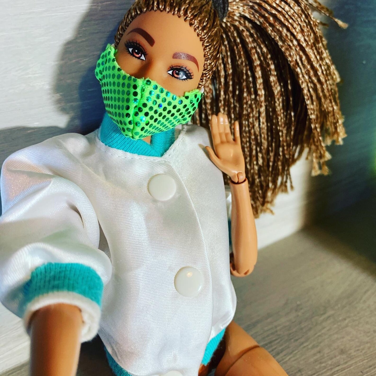 Barbie Doll face mask green face mask for Barbie fashionista | Etsy