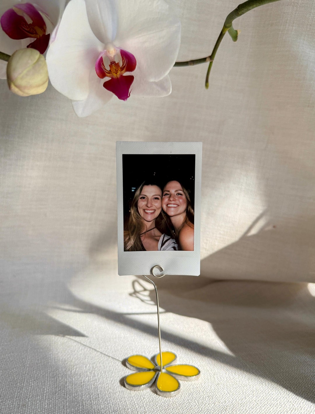 Stained Glass Flower Photo Stand for Polaroid Mini Photos, Y2K Decor ...