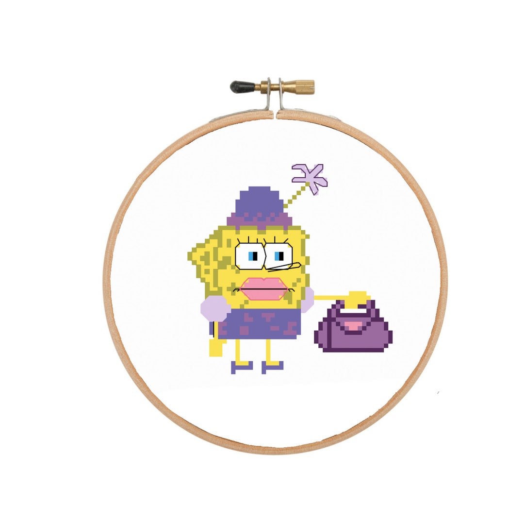 Oh My This Purse is so Big and Heavy Spongebob Drag Meme Cross Stitch ...