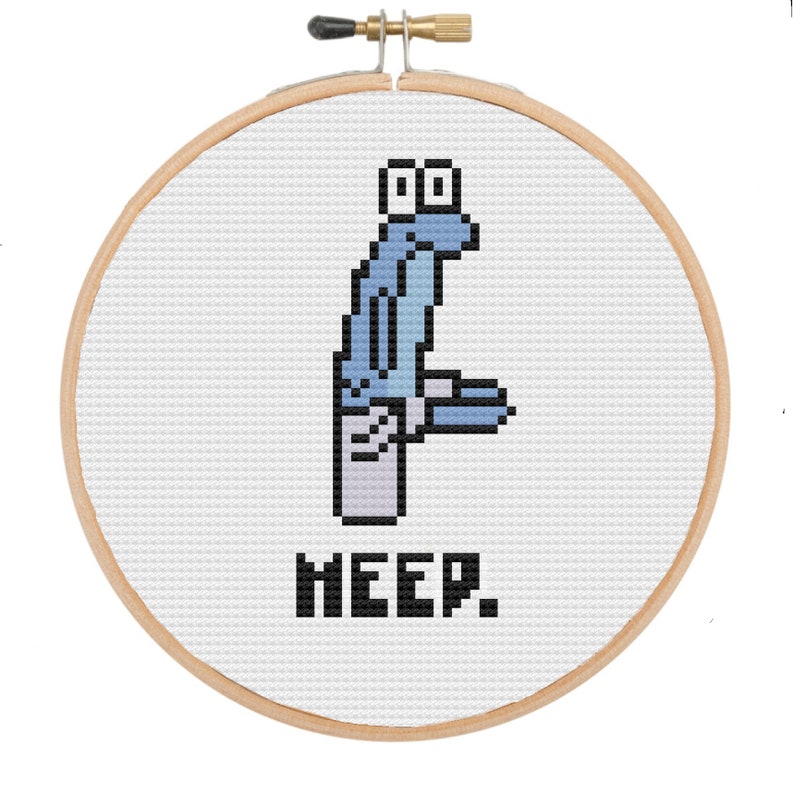 MEEP Spongebob Cross Stitch Pattern Meme - Etsy