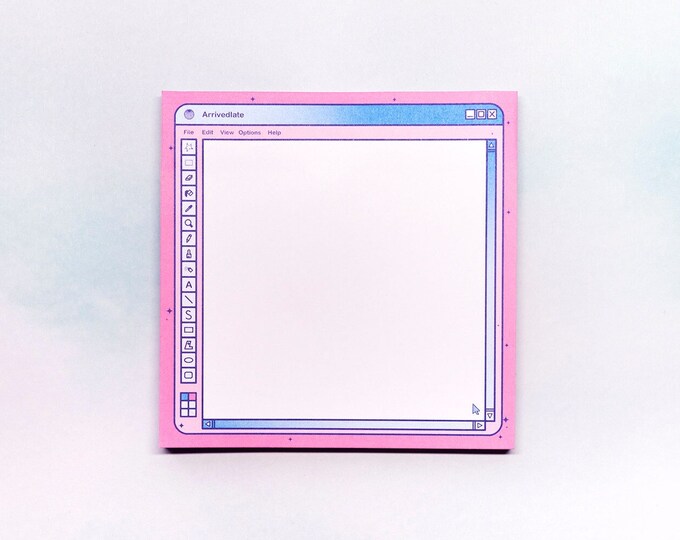 Windows Paint Sticky Notes Cute Stationery - Etsy