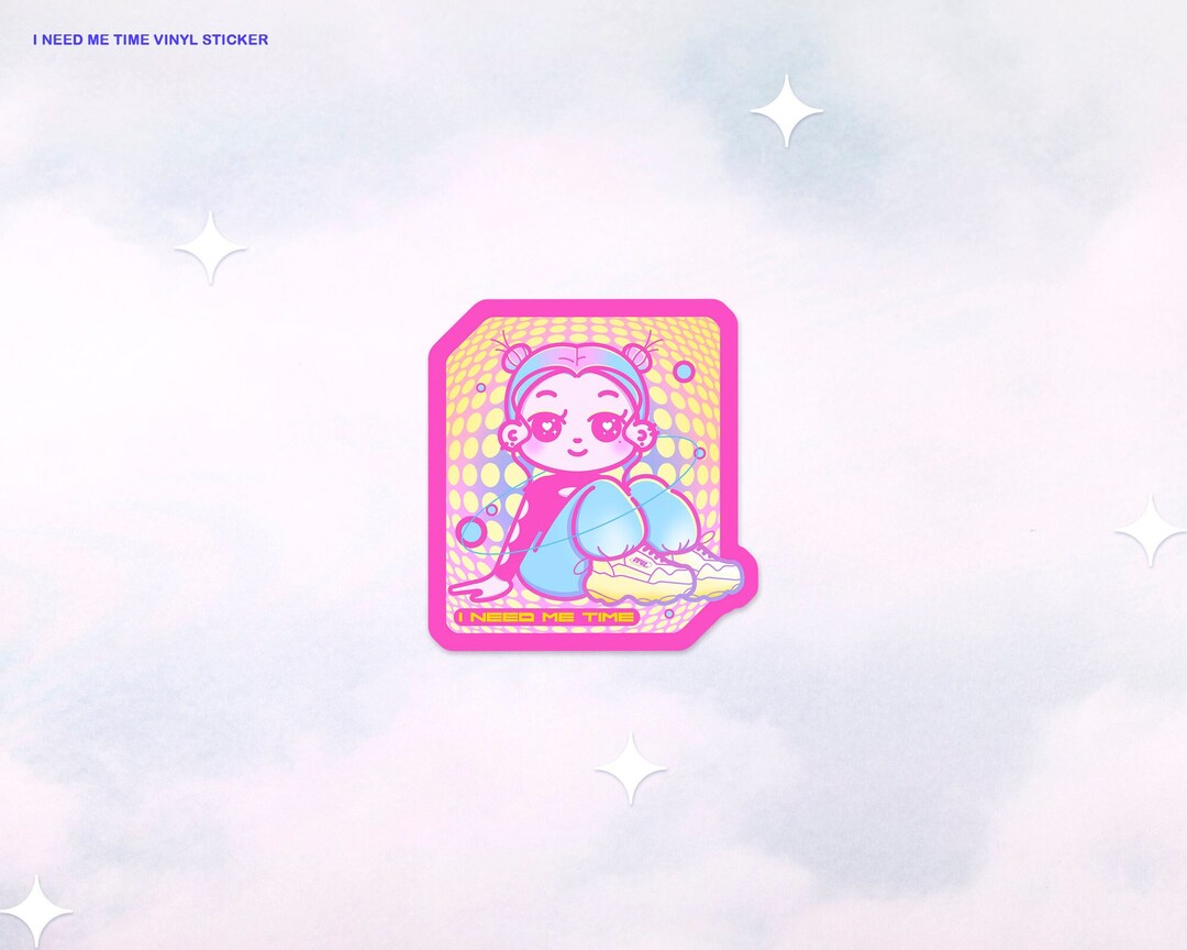 I Need Me Time Vinyl Sticker Cute Stationery - Etsy