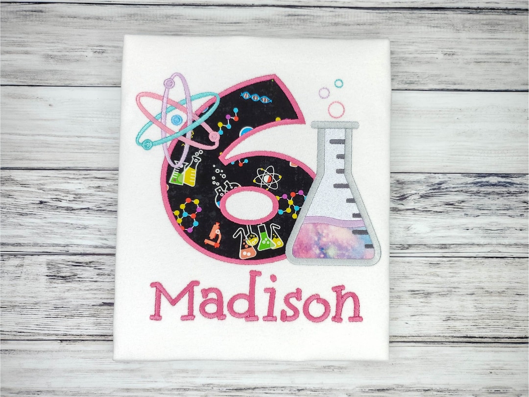 Girl Science Shirt, Science Birthday Shirt, Girl Science Party ...