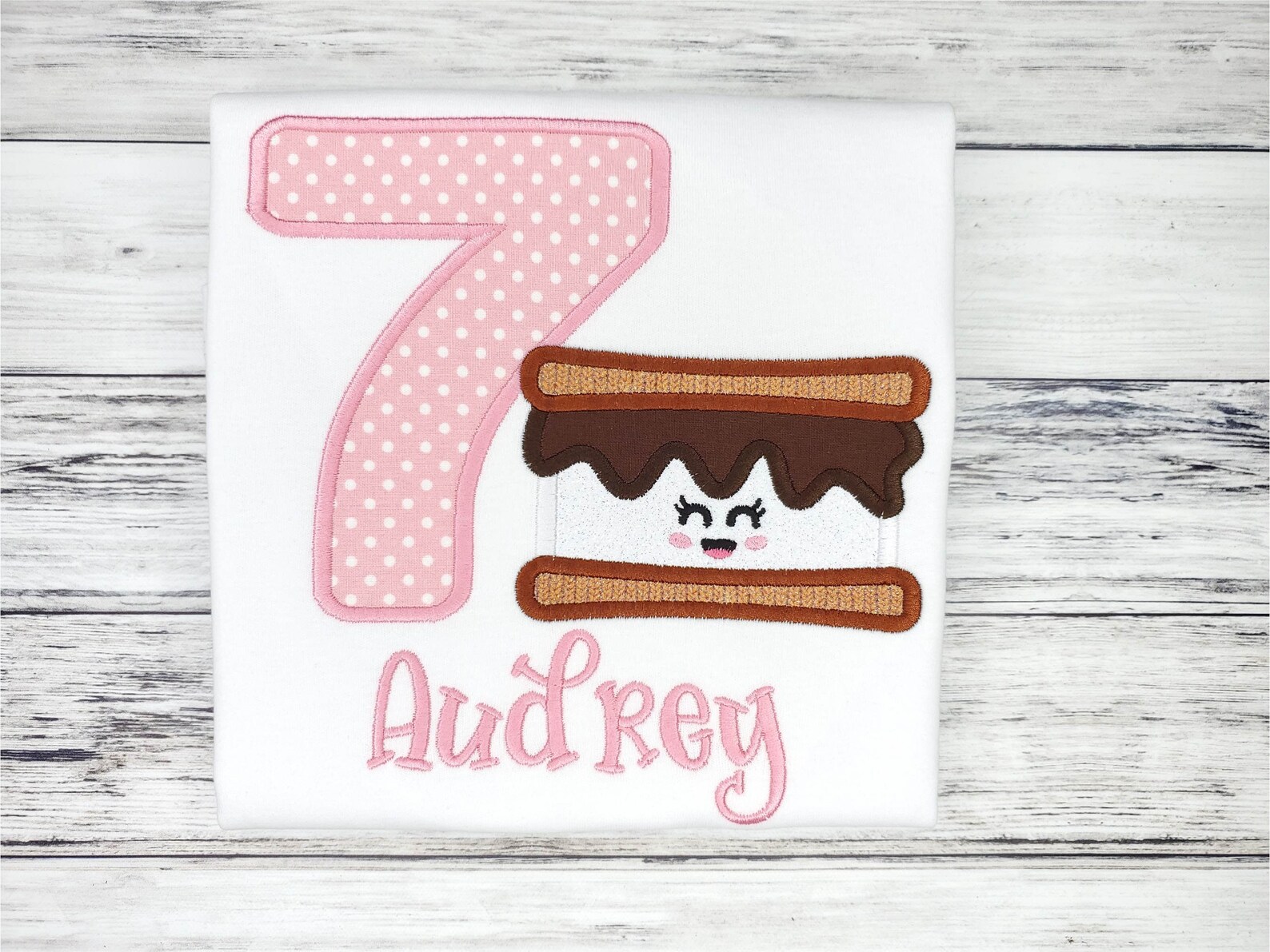 Personalized Kawaii Smore Number Birthday Shirt ANY NUMBER - Etsy
