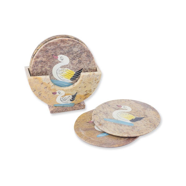 Set of 6 Onyx Coasters Various Models Stone Coasters - Etsy