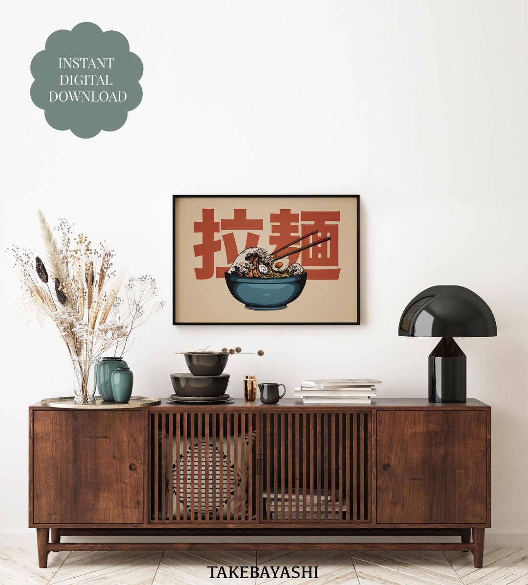 Ramen Printable Wall Art Digital Print Ramen Wall Art Instant Download ...