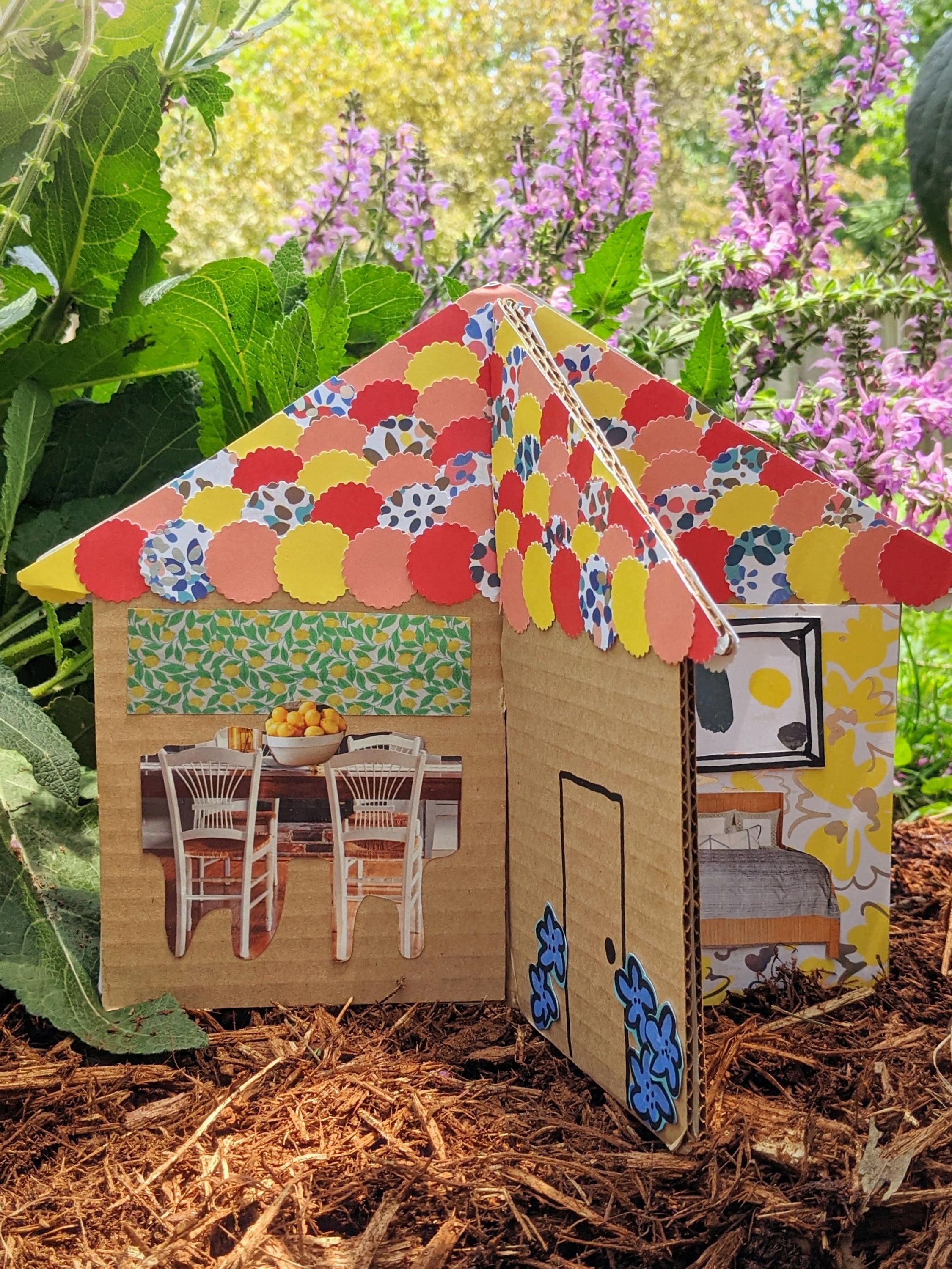 DIY Cardboard House Template: Dollhouse or Gingerbread House (digital ...
