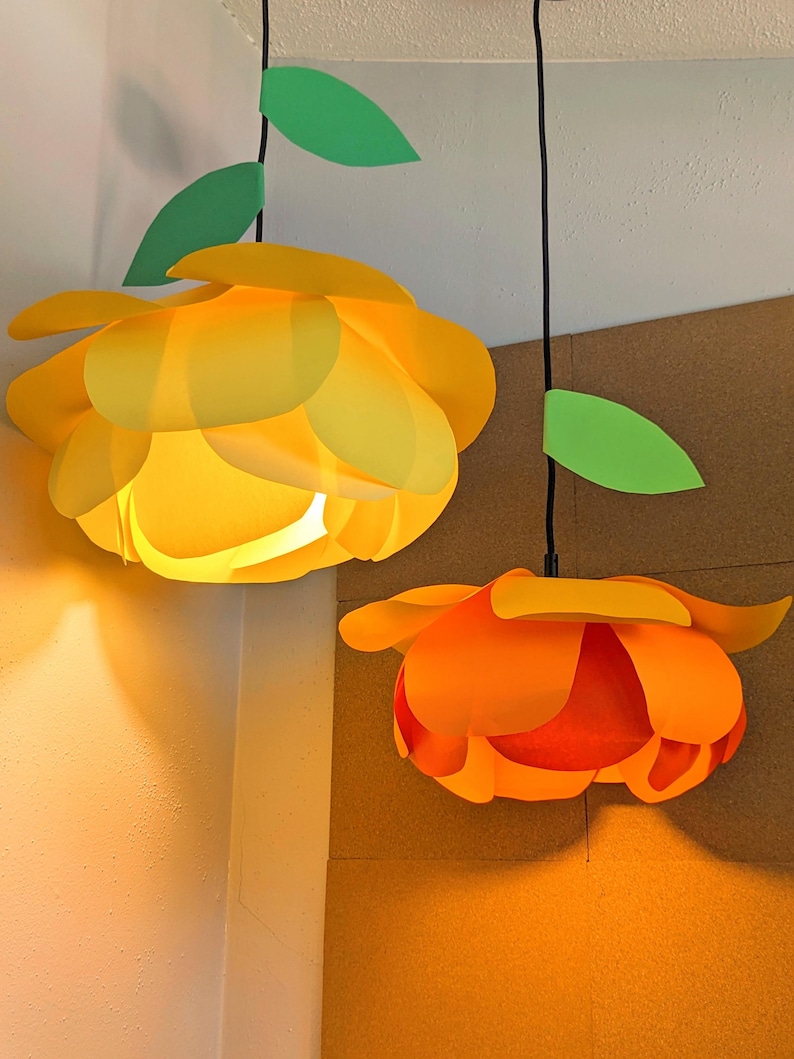 Paper Flower Light Digital Template & Step-by-step Tutorial - Etsy New ...