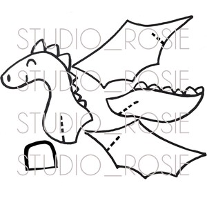 Dragon Craft Template Digital Download DIY Craft for Kids - Etsy