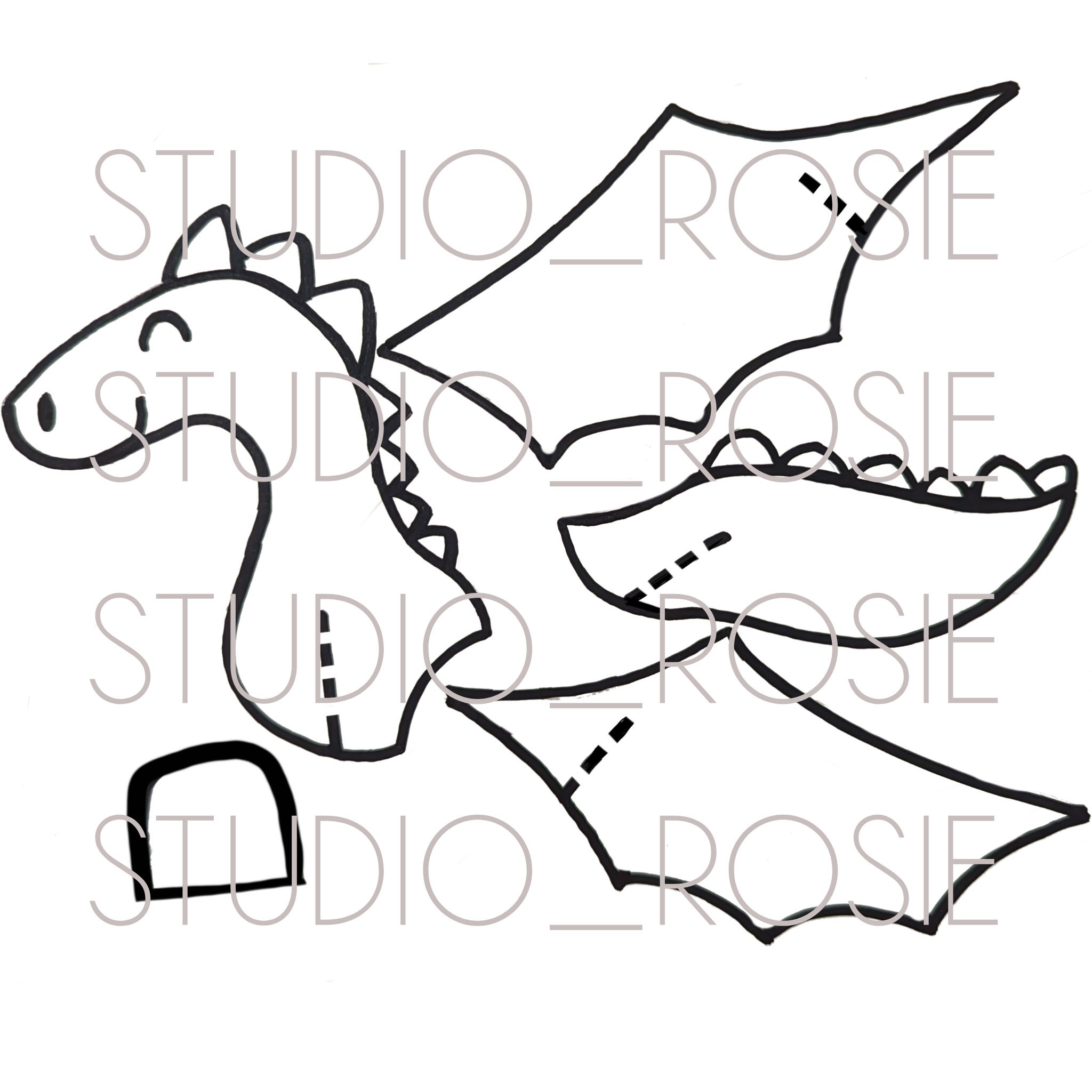 Dragon Craft Template Digital Download DIY Craft for Kids - Etsy