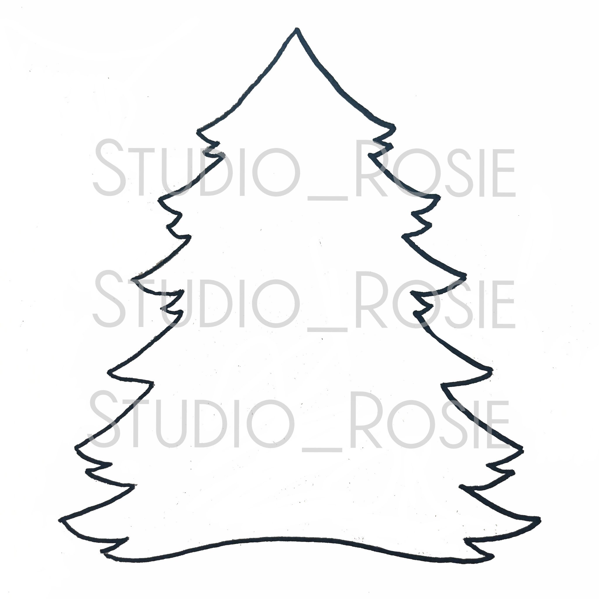 Christmas Tree Template - Etsy