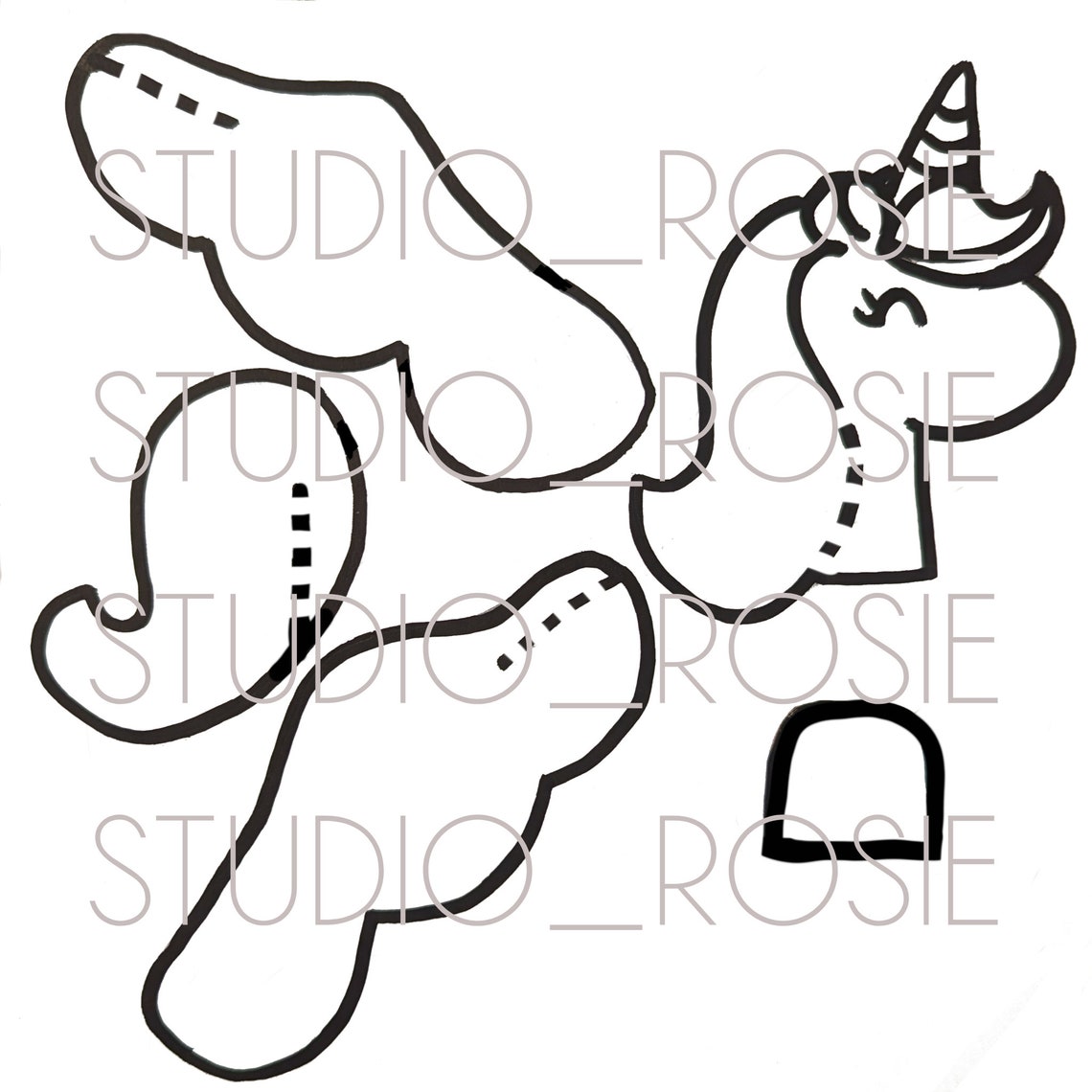 Unicorn Craft Template Digital Download DIY Craft for Kids - Etsy