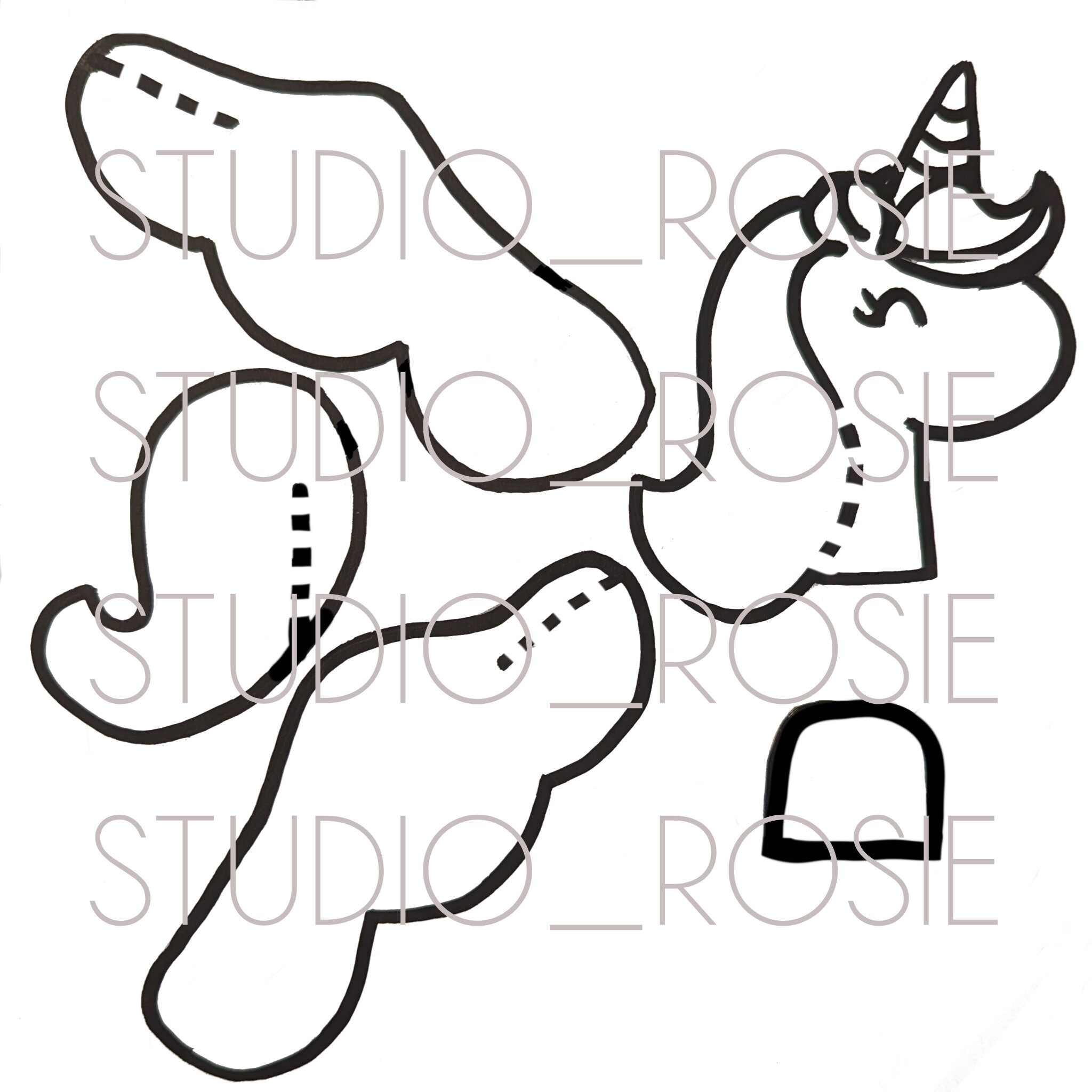 Unicorn Craft Template Digital Download DIY Craft for Kids - Etsy