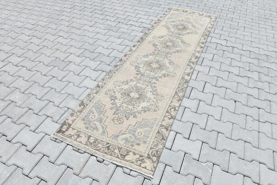 3x10,vintage Runner Rug,3x10 Runner Rug,turkish Runner Rug,oushak ...