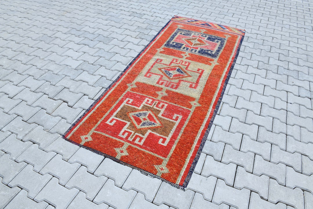 3x8 Wool Rug,turkish Runner Rug,vintage Runner Rug,3x8 Rug,entry Rug ...