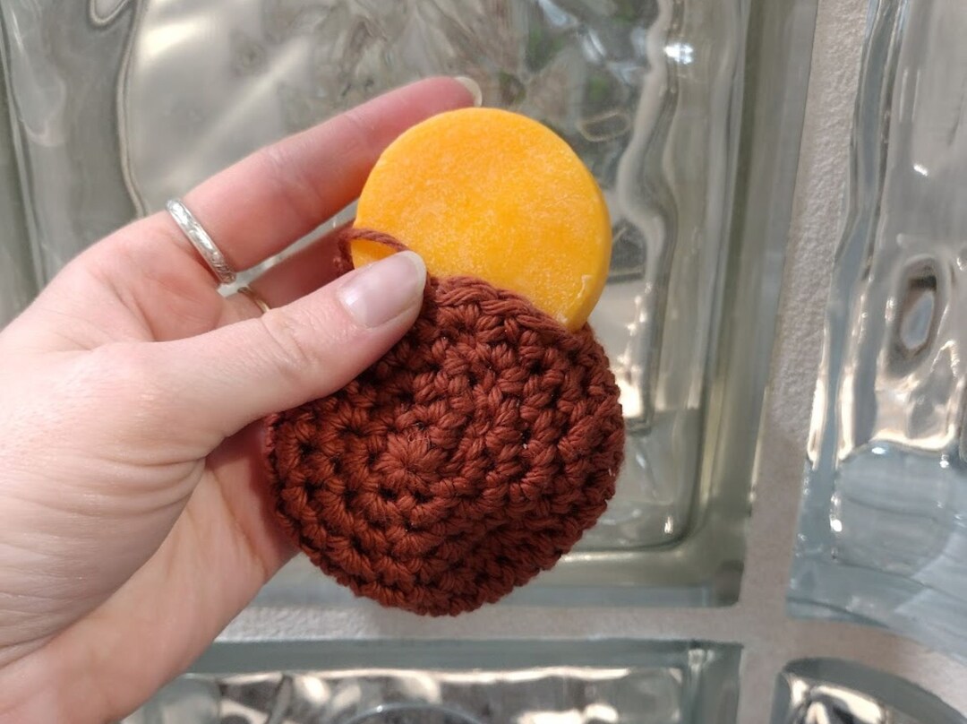 Crocheted Shampoo Bar Pouch, 100% Pima Cotton, Reusable Eco-friendly ...