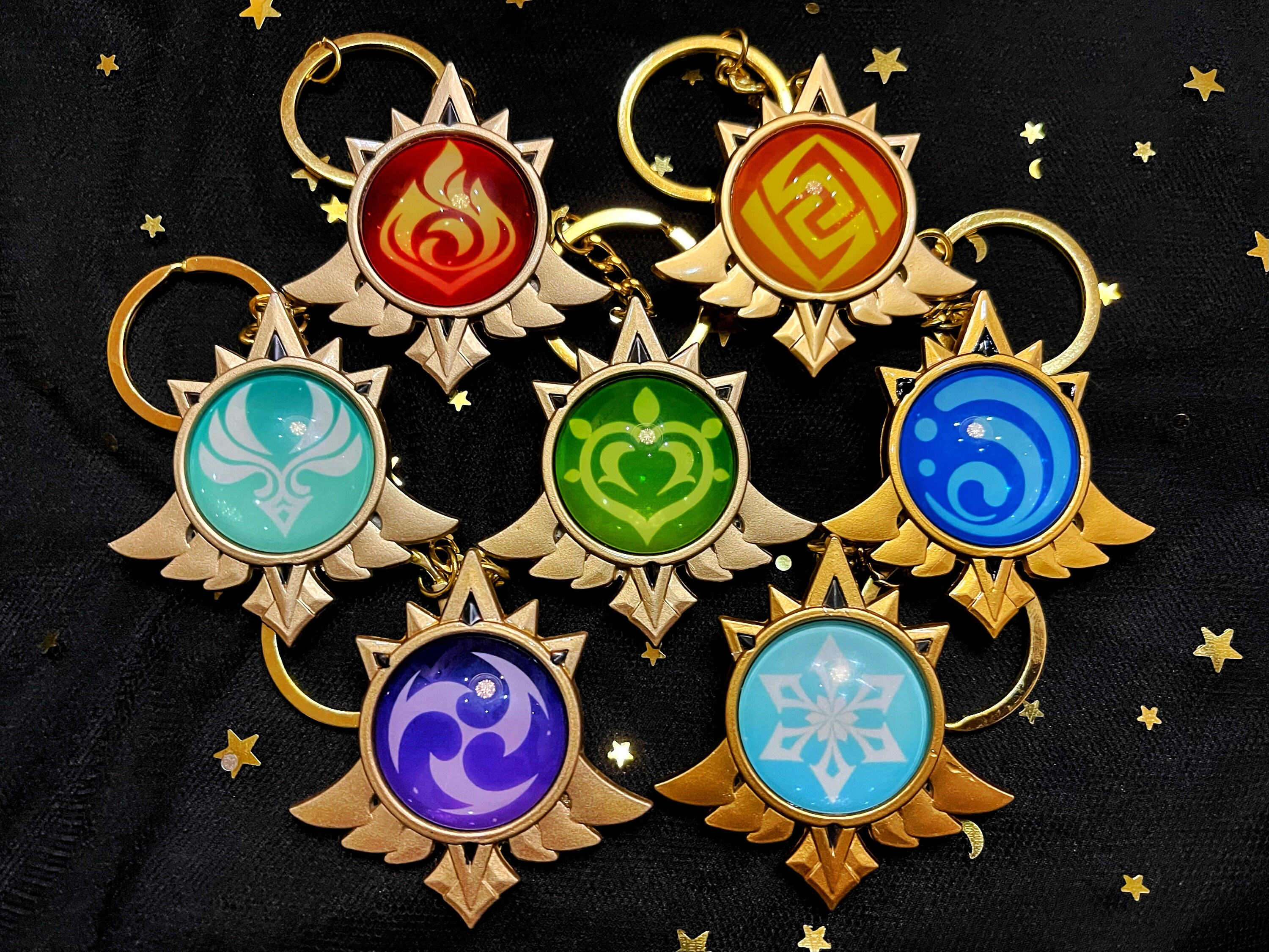 Genshin Impact Vision Keychain Monstadt Liyue Vision - Etsy UK