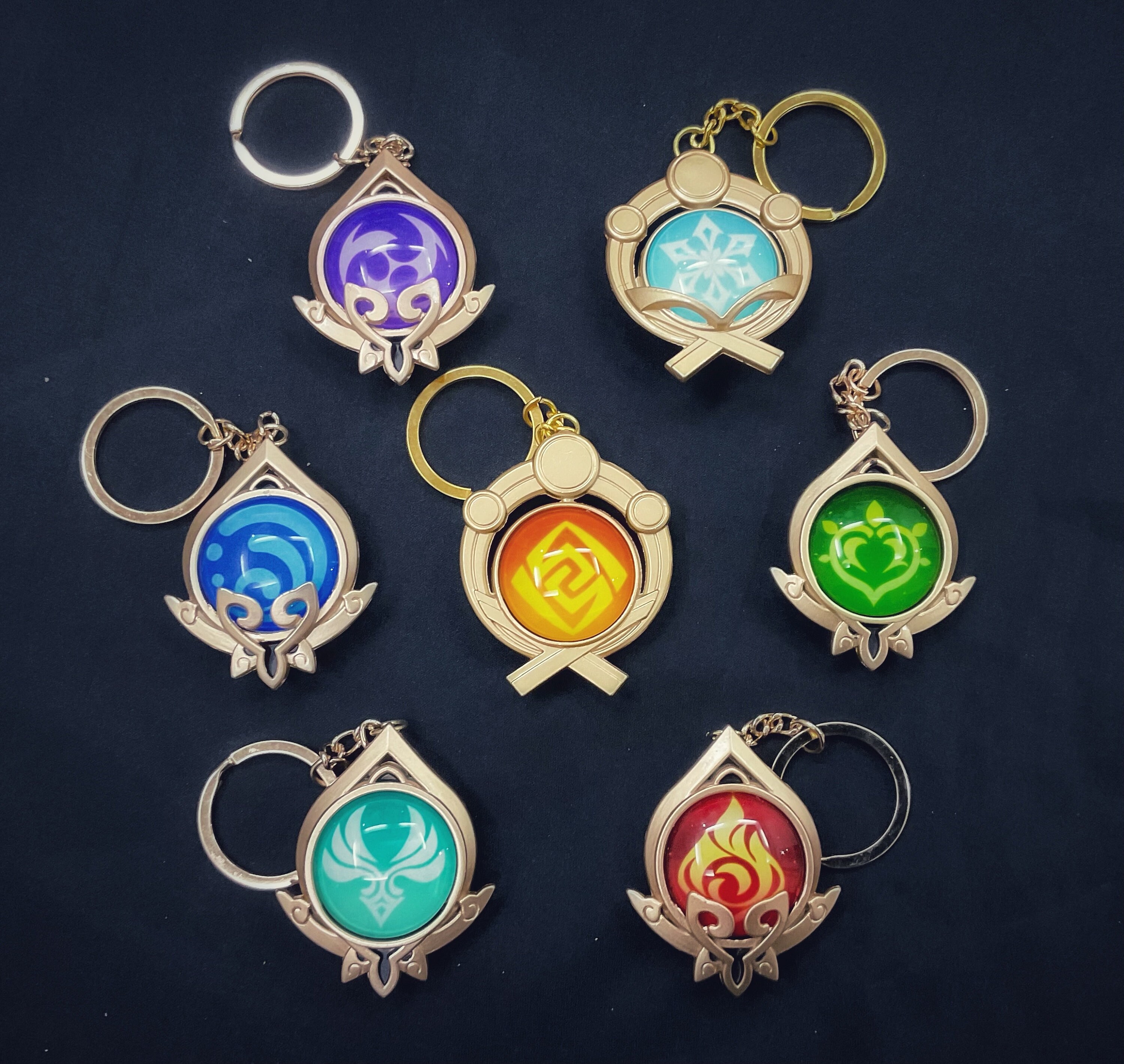 Genshin Impact Vision Keychain Monstadt Liyue Vision - Etsy UK