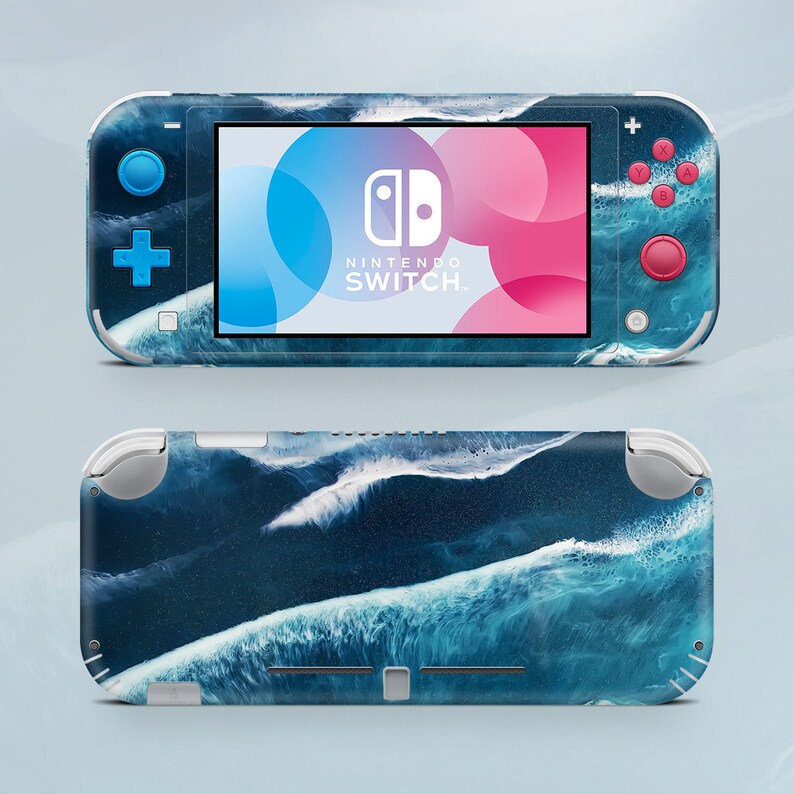 Pastel Watercolor Seas Oceans Beach Wave Customizable Nintendo - Etsy