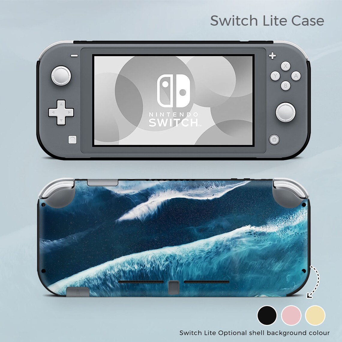 Pastel Watercolor Seas Oceans Beach Wave Customizable Nintendo - Etsy