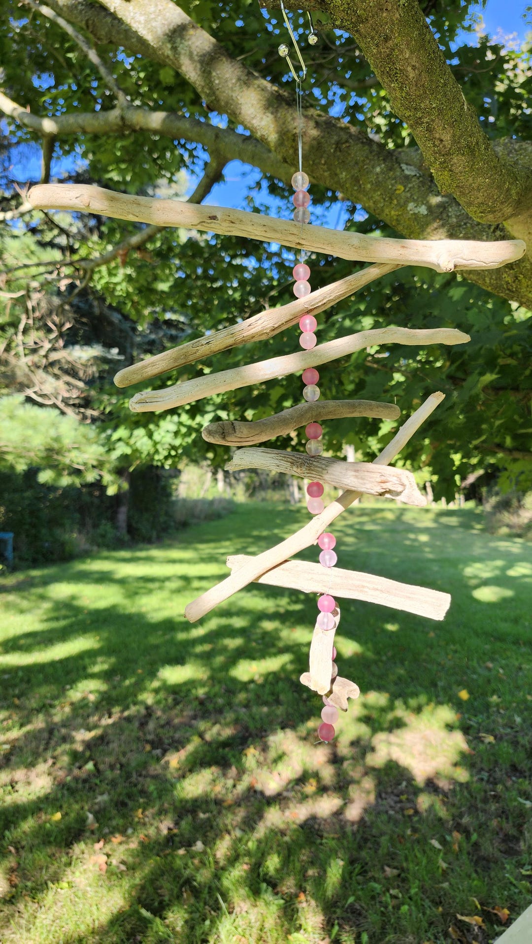 Handcrafted Driftwood Wind Chime - Lake Superior Michigan Shoreline ...