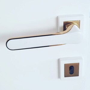 A Pair of Modern Door Lever Set in Zinc Alloys, Luxury Door Knob ...
