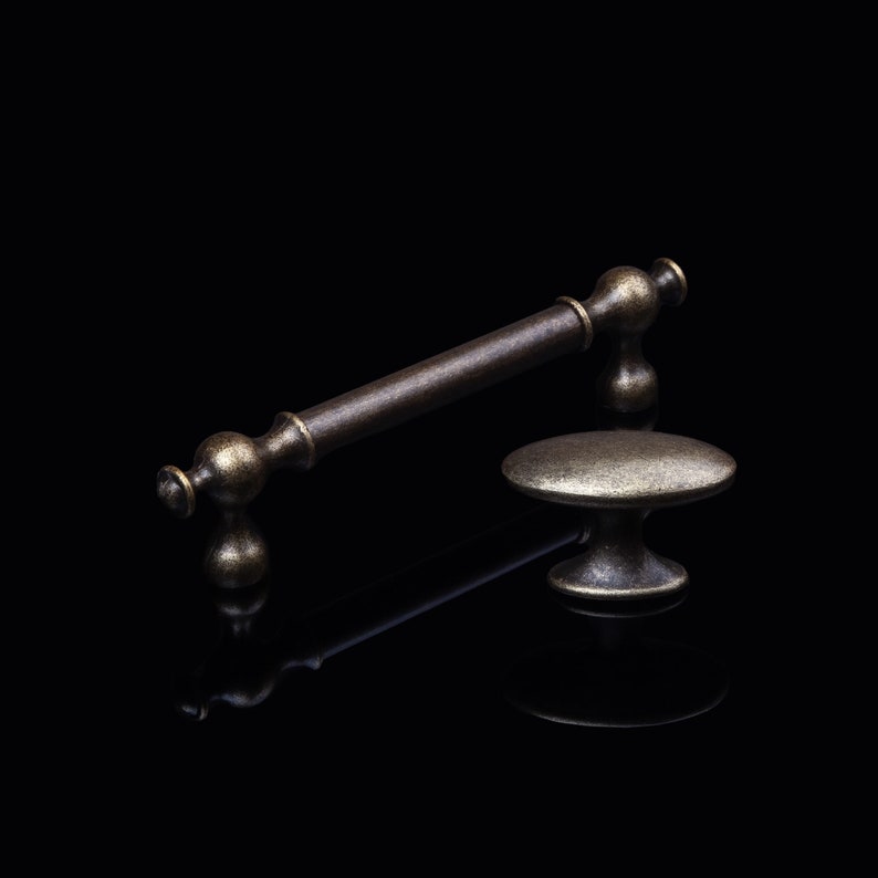 Vintage Bronze Rustic Solid Bar Cabinet Handle in Zinc Alloys - Etsy