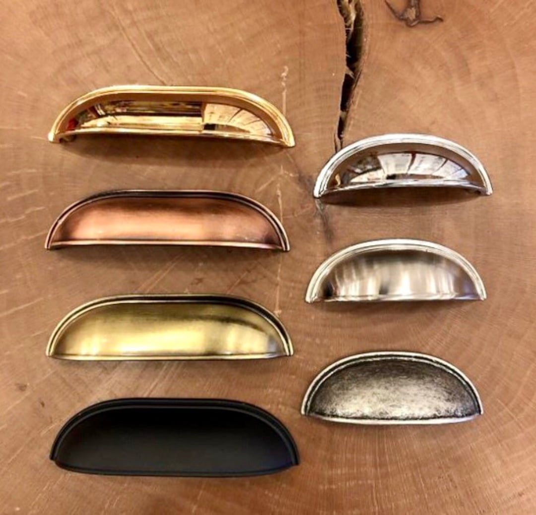 Half Moon Zinc Alloy Cabinet Pulls: Modern Drawer Handles - Etsy
