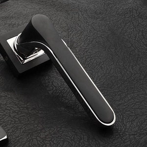 A Pair of Modern Door Lever Set in Zinc Alloys, Luxury Door Knob ...