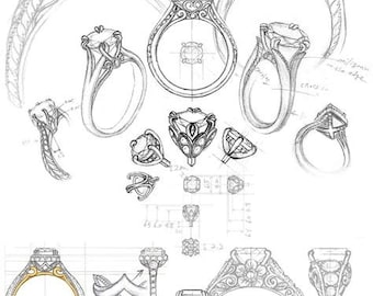 Custom Engagement Ring Cad - Etsy