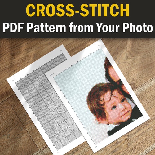 Custom Made Cross Stitch Pattern Photo Realistic Cross - Etsy