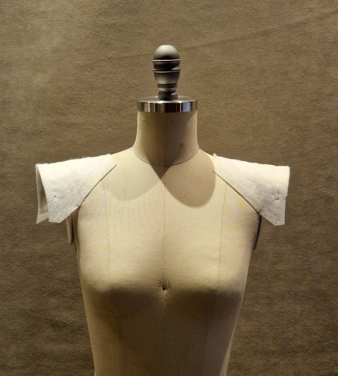 Pair Thick Pagoda Shoulder Pads for High Fashion Look, Pagoda Shape ...