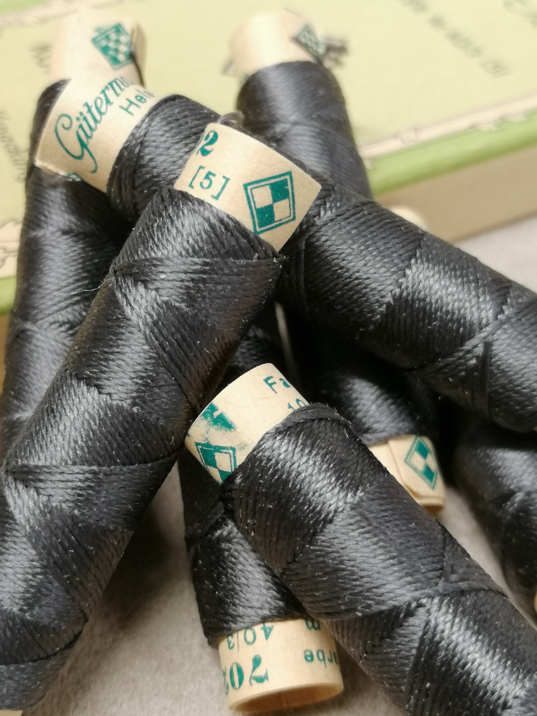 Vintage Gutermann Silk Buttonhole Thread, 10 Meter Spool, Nm 40/3, Hela ...