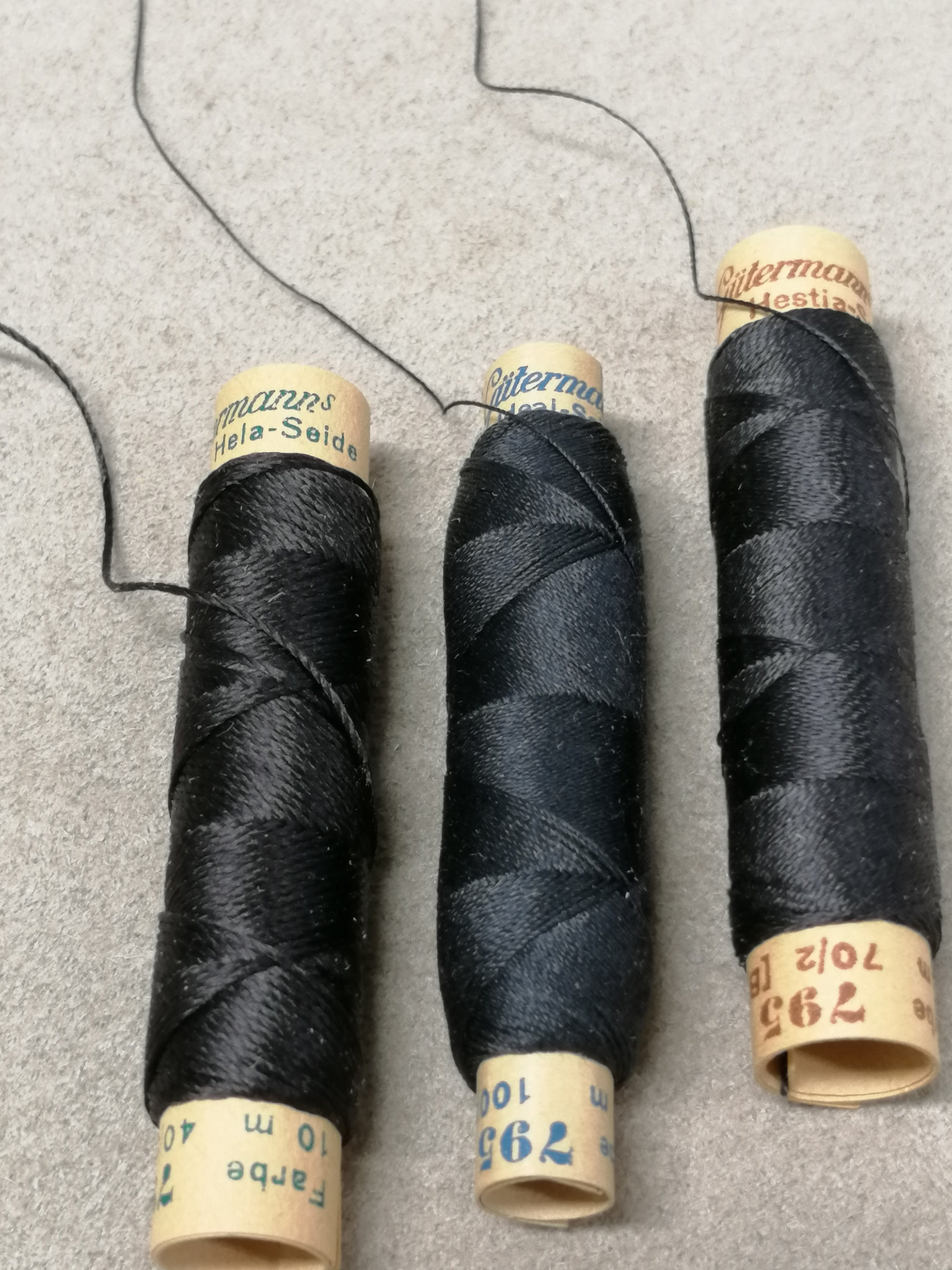 Vintage Gutermann Silk Buttonhole Thread, 10 Meter Spool, Nm 40/3, Hela ...